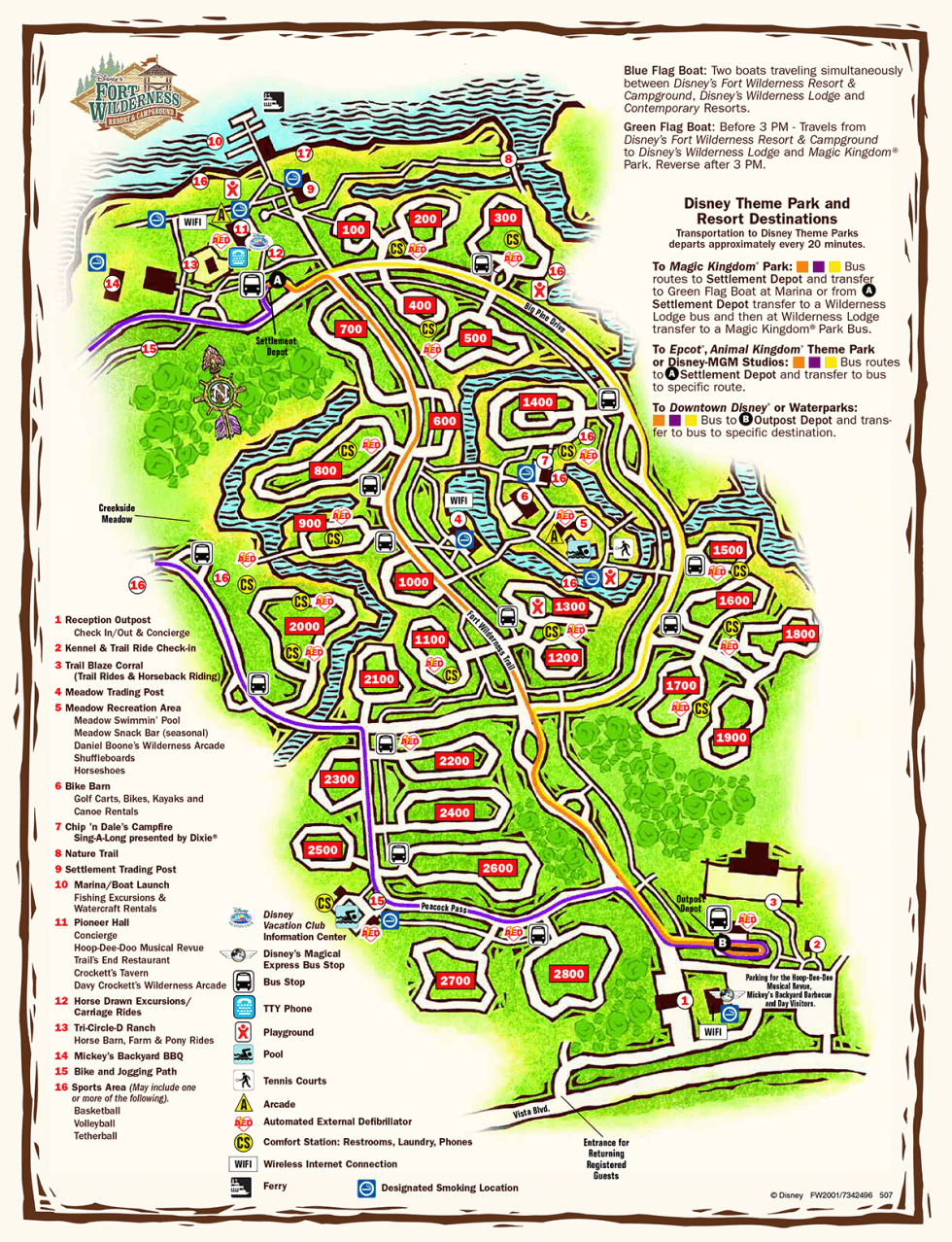 Disney World Maps - with Magic Kingdom map